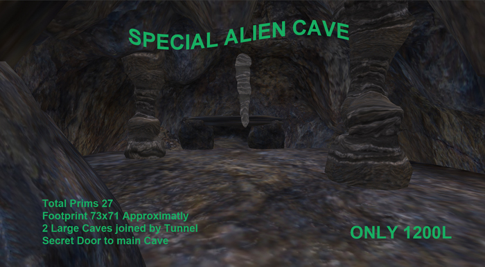 Second Life Marketplace - Alien Cave (Boxed)